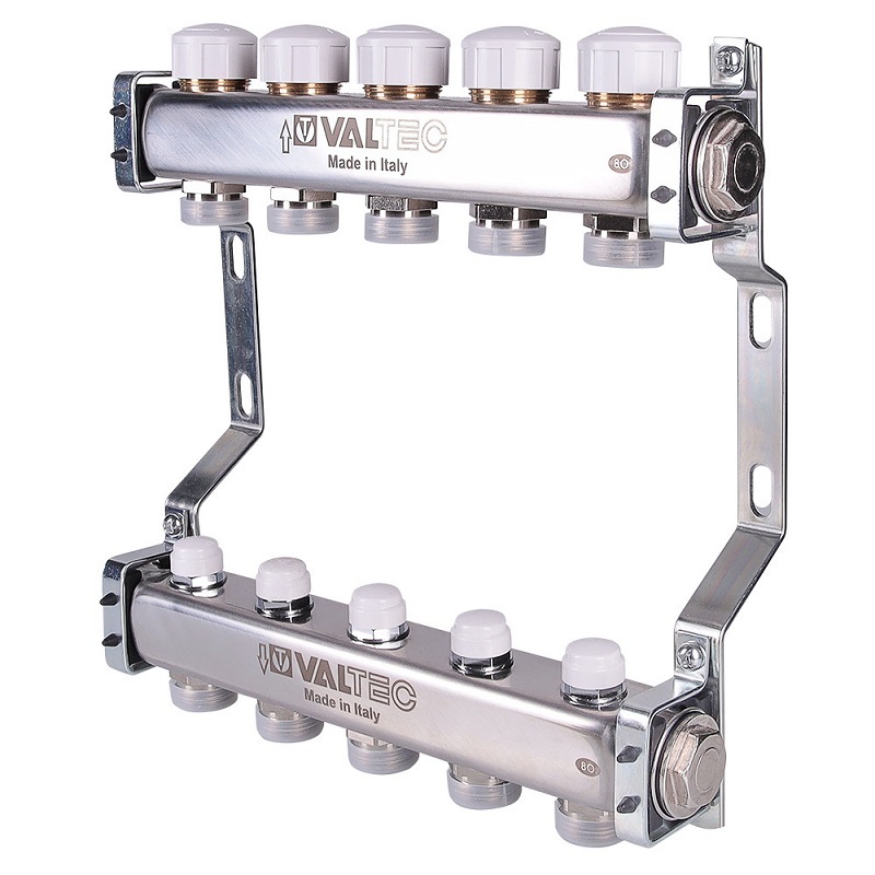 Valtec VTc.582.EMNX.0608 коллектор 1"х3/4" на 8 контуров для ...
