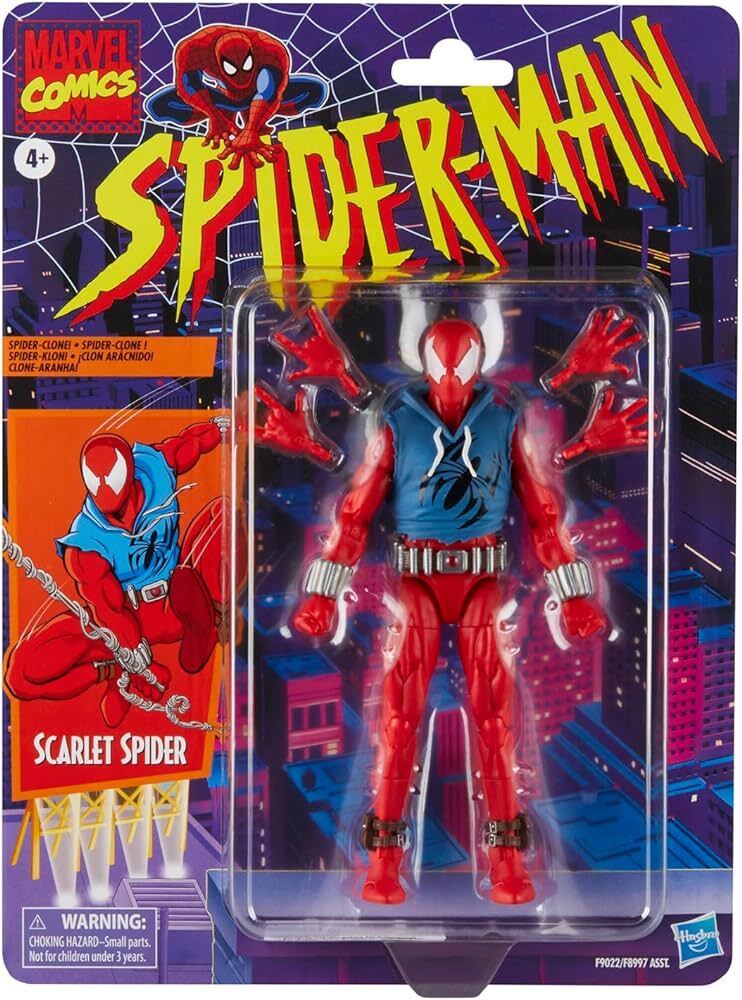 Фигурка Marvel Legends Retro: Scarlet Spider – купить за 5390 руб | ЧУК ...