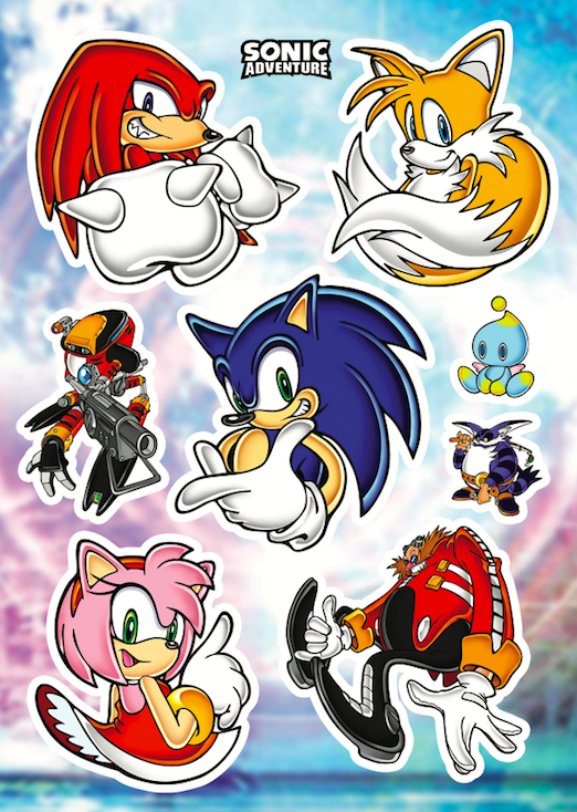 Стикеры Sonic Adventure купить по цене 190 руб в интернет-магазине ...