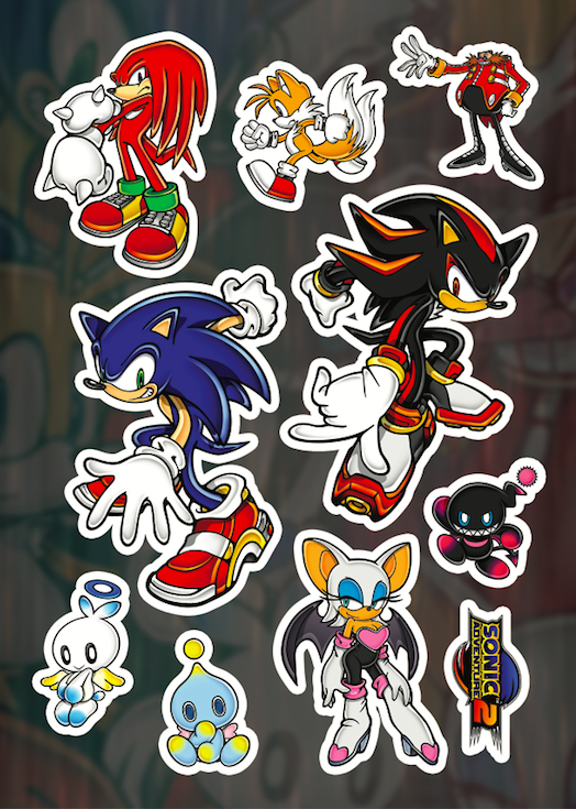 Стикеры Sonic Adventure 2 купить по цене 190 руб в интернет-магазине ...