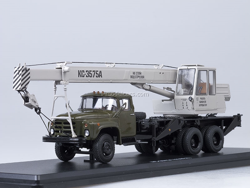 MODEL CARS ZIL-133GYa KS-3575A Truck Crane khaki-gray Start Scale ...