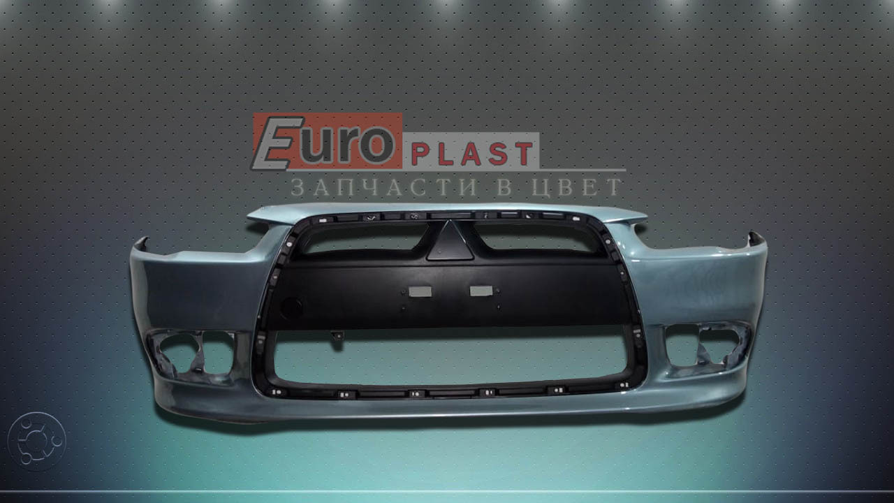 Передний бампер в цвет на Mitsubishi Lancer X (10-12) с окраской в ...