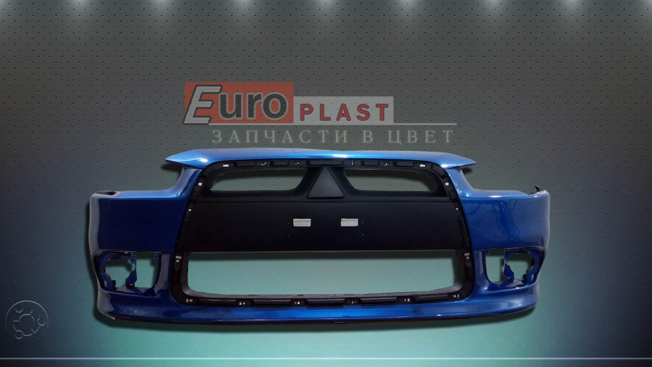 Передний бампер в цвет на Mitsubishi Lancer X (10-12) с окраской в ...