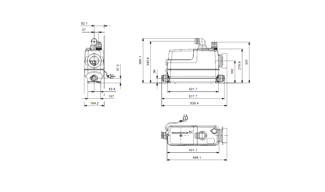 Grundfos SOLOLIFT2 CWC-3 - Установки SOLOLIFT2