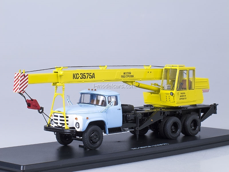 MODEL CARS ZIL-133GYa KS-3575A Truck Crane yellow-blue Start Scale ...
