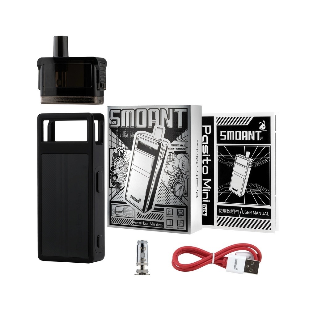 Купить POD-систему Smoant Pasito Mini 1100 mah Pod Kit - Black по цене ...