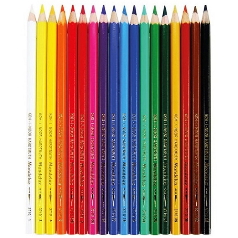 Карандаши акварельные KOH-I-NOOR, MONDELUZ 18 цв. шестигрй, 3717/18 ...