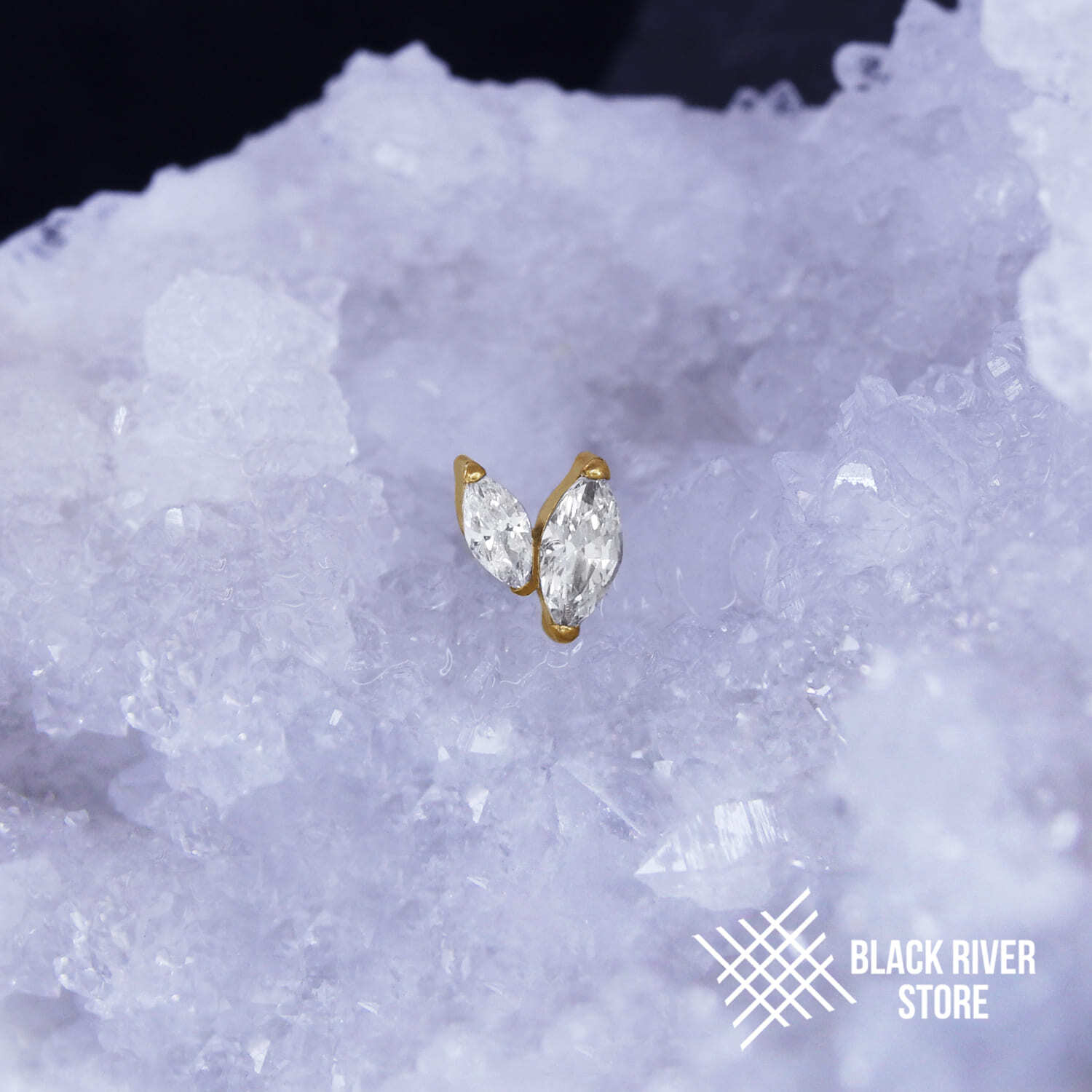 2K Millennium Marquise Crystal PVD Yellow - Inverted купить в магазине ...