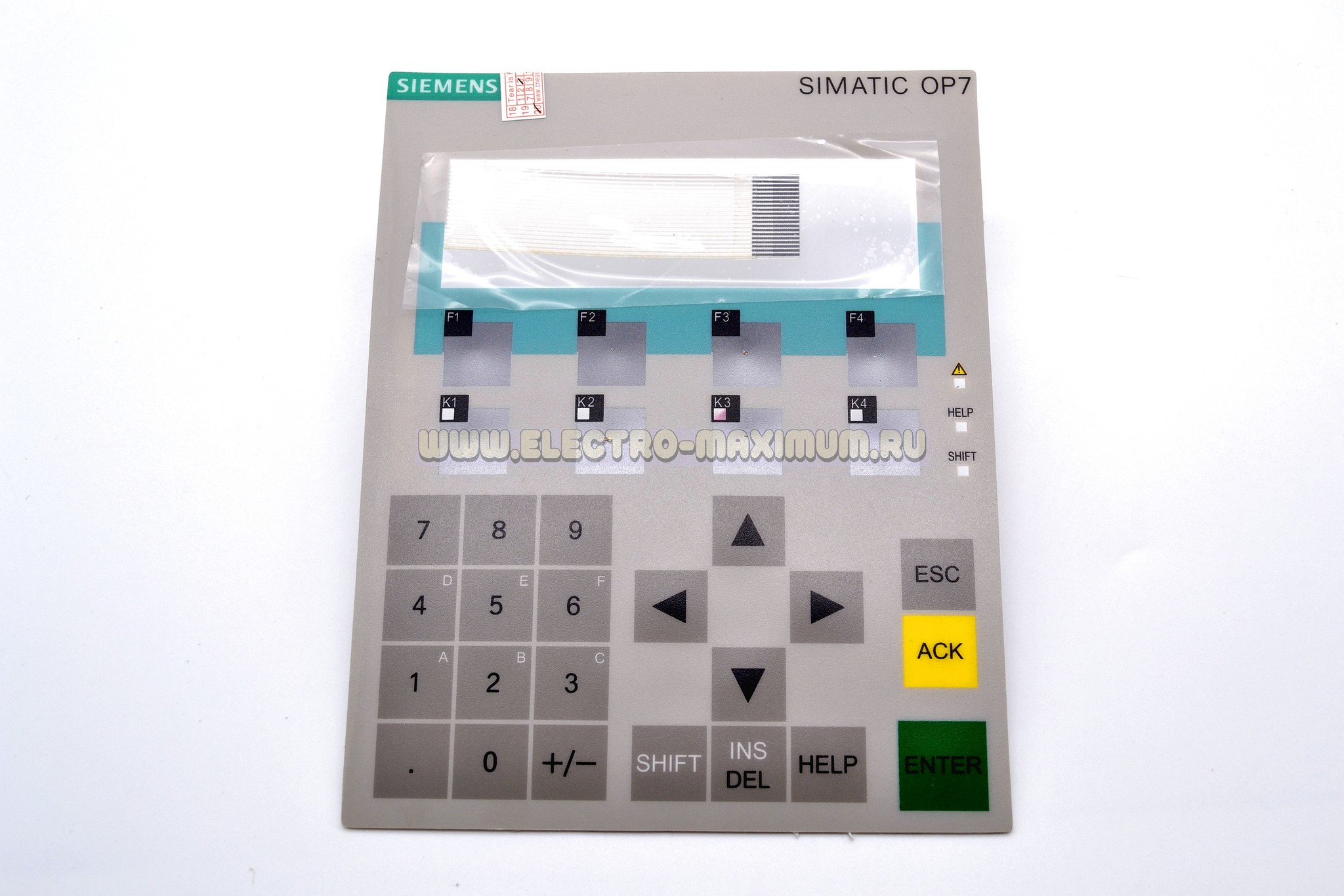 Мембранная клавиатура Siemens Simatic OP7 | Плёночная клавиатура ...