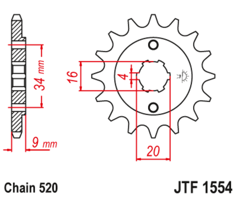 Звезда JTF1554 - купить в официальном магазине DID-shop.ru
