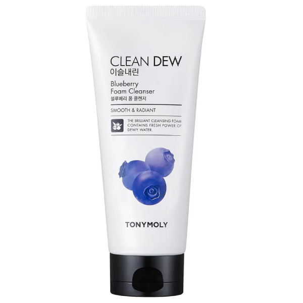 TONY MOLY Clean Dew Blueberry Foam Cleanser Smooth Radiant 180 590