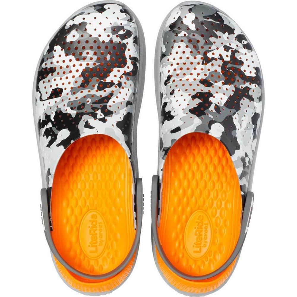 Сабо камуфляж Crocs LiteRide Clog Camo/Light Grey
