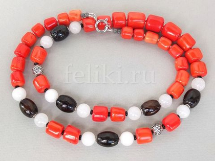 Бусы из Коралла — купить в интернет-магазине Feliki.ru