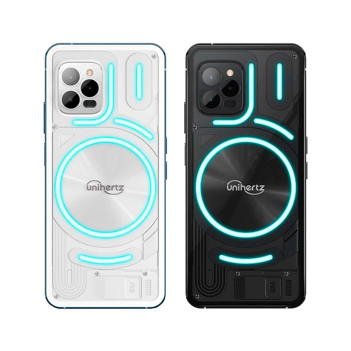 Купить Unihertz Luna 4G смартфон с прозрачным корпусом и подсветкой