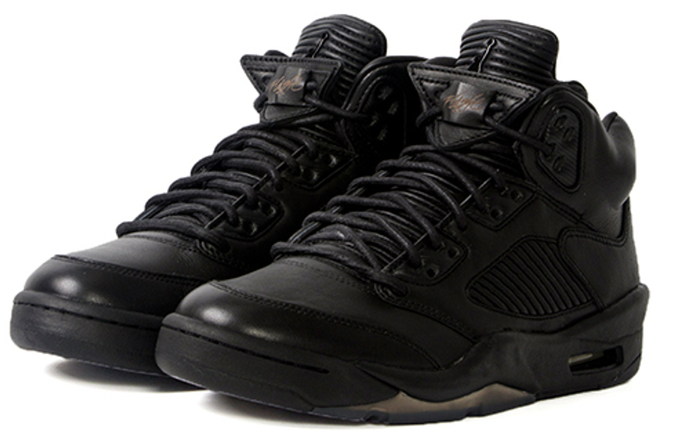 All black jordan 5 store