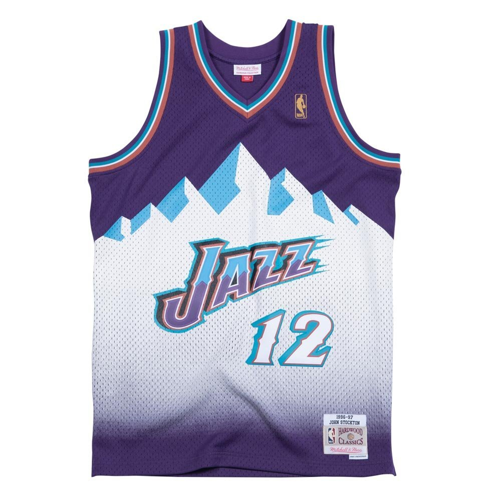 Mitchell Ness NBA Swingman Jerseys Utah Jazz John Stockton 12 16 555 Basketball Store