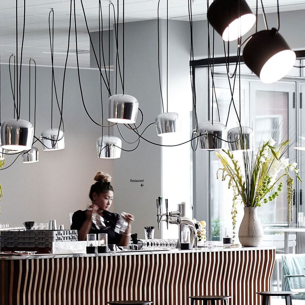 Купить Подвесной светильник копия AIM by Flos (3 плафона, черный) по низкой цене. Доставка ...