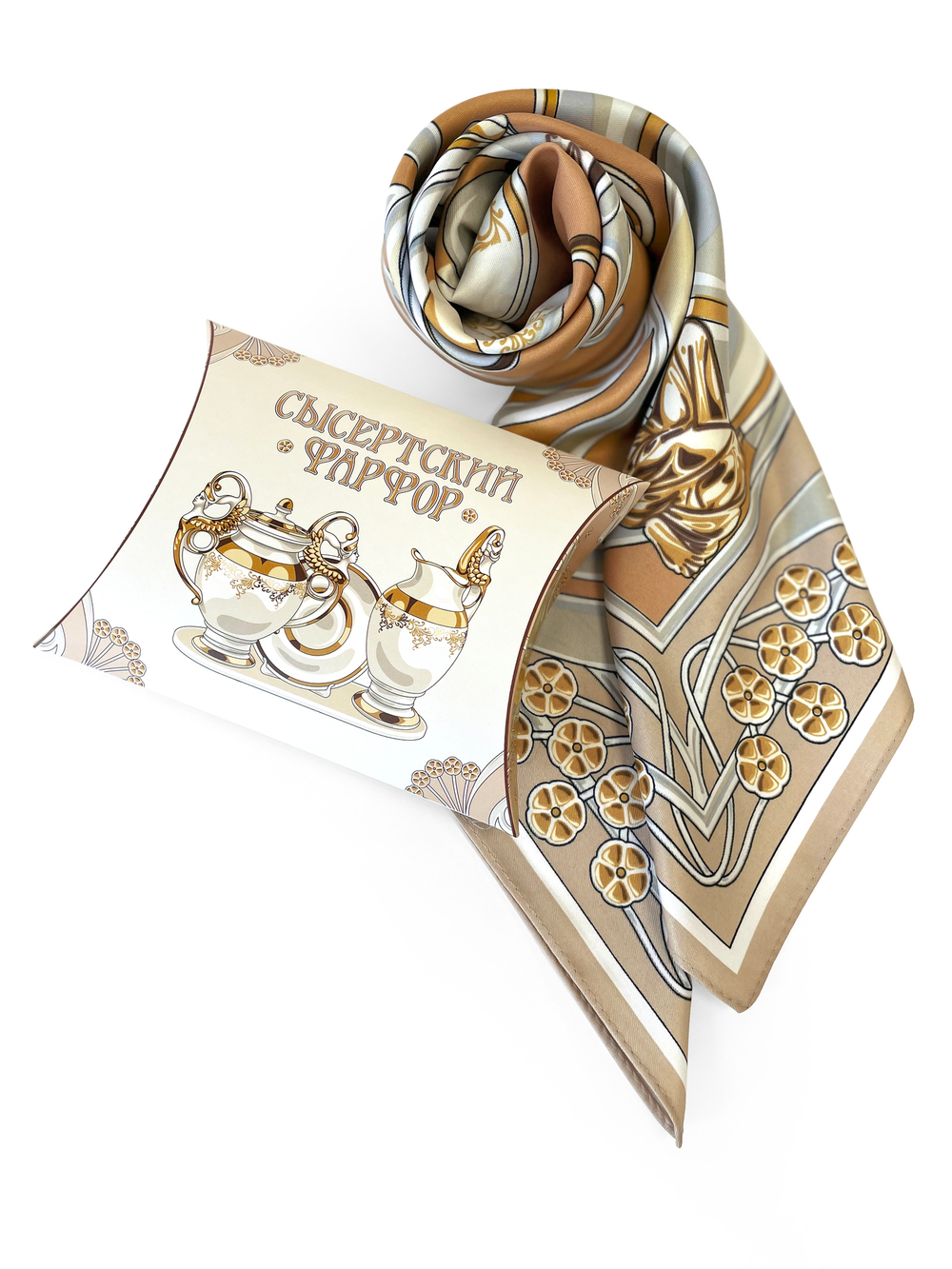 Платок «Сысертский фарфор» – купить за 1 500 ₽ | platkinina.ru
