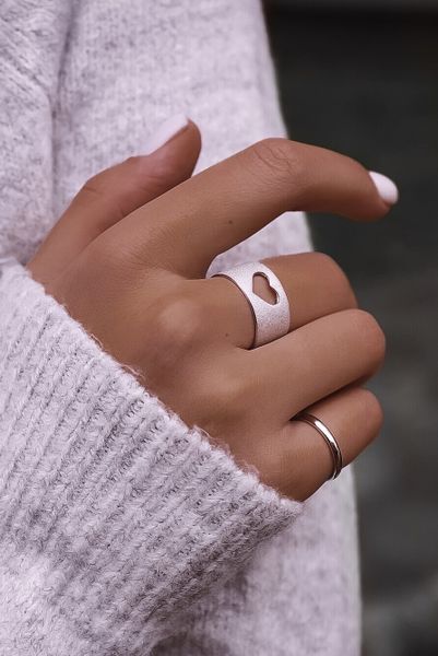 Серебряное кольцо «Движение»