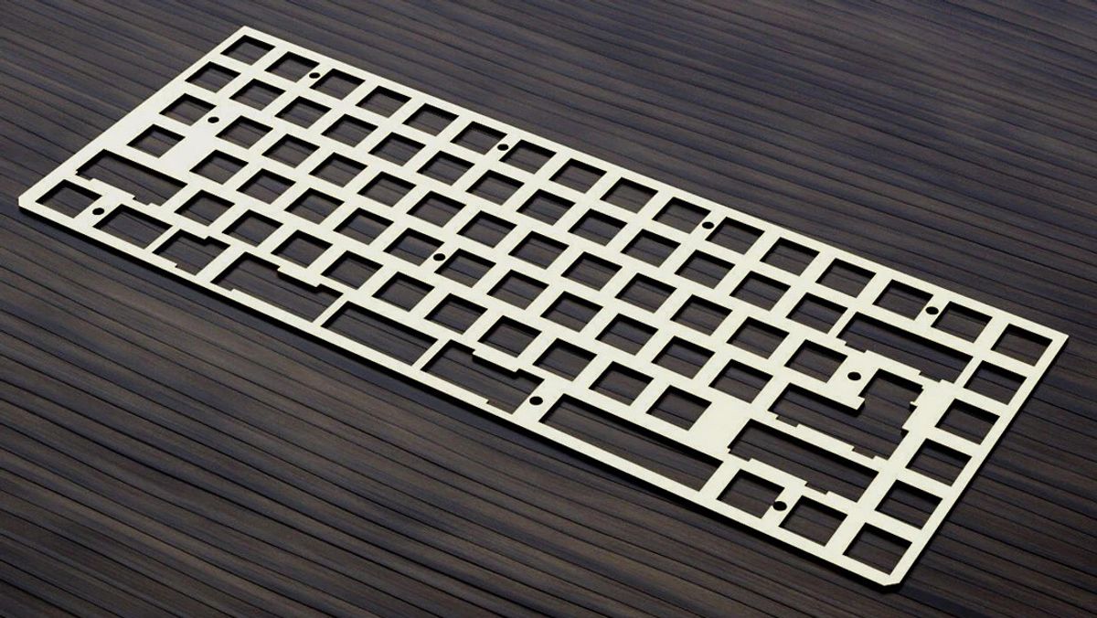 KBD75 V1/V2 Латунный плейт — купить на сайте профессиональных клавиатур ...