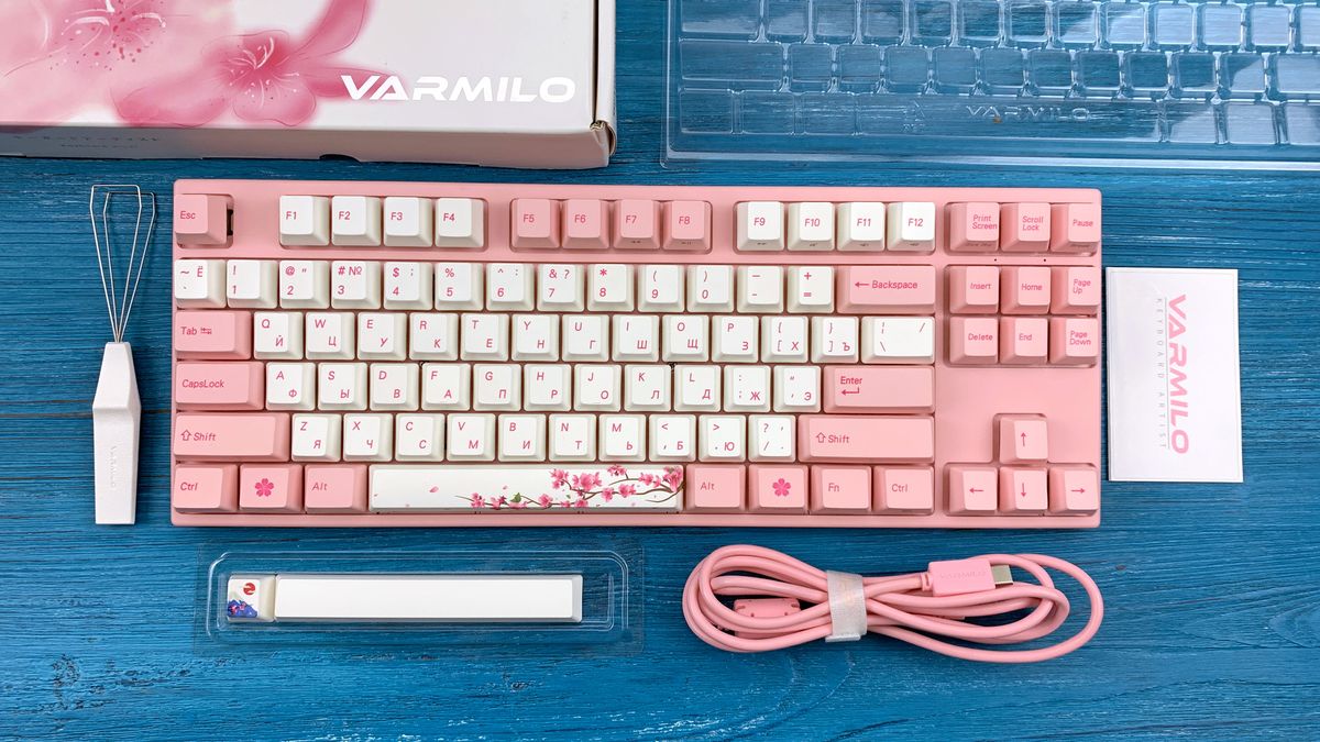 Varmilo Sakura R1 87 Varmilo Ec Sakura V2 — купить на сайте профессиональных клавиатур Geekboards