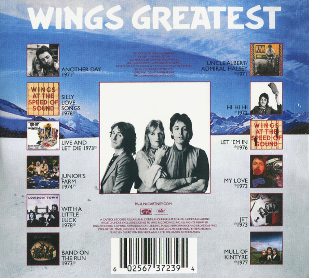 Компакт-диск Wings Greatest — Wings купить в интернет-магазине ...