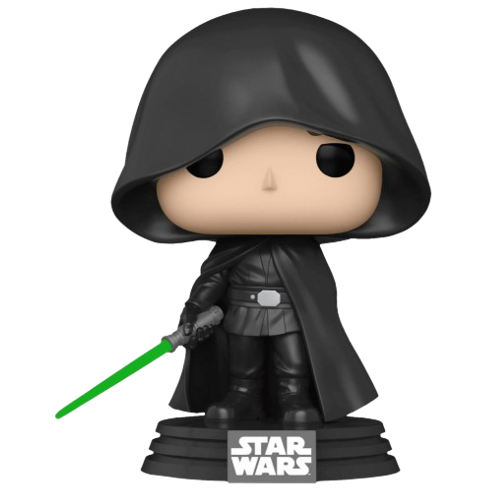 Funko POP Bobble Star Wars Mandalorian Luke Skywalker Hooded Exc