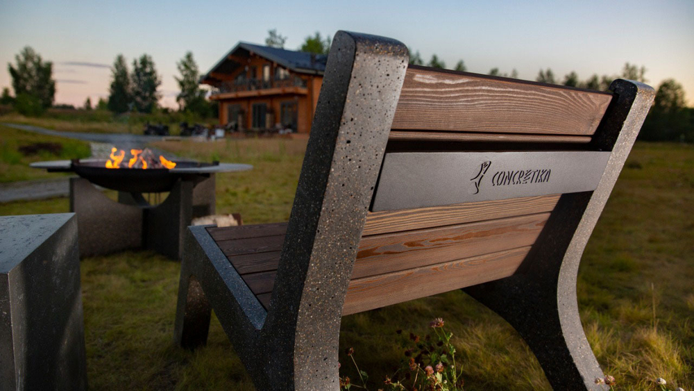 Садовое кресло CONCRETIKA C-Lounge для костровой зоны - купить по ...