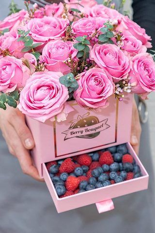 🍓 Клубника в шоколаде в шляпной коробке 🍓 - купить клубничный букет с ...