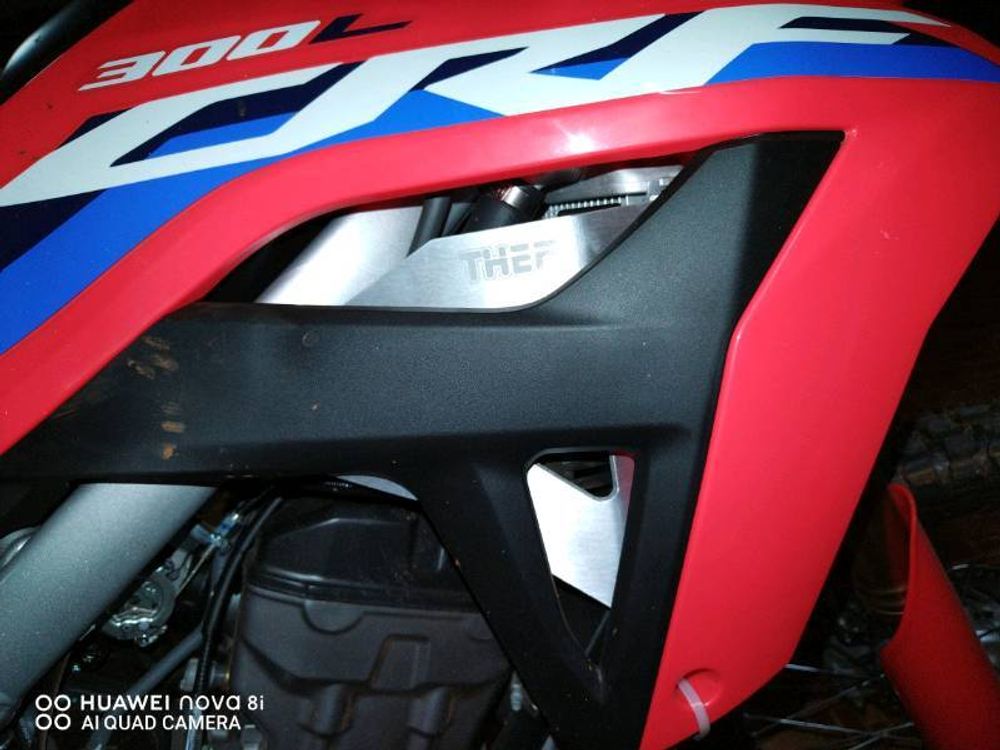 Radiator guard for Honda CRF300L THEP with side bracket reinforcement ...