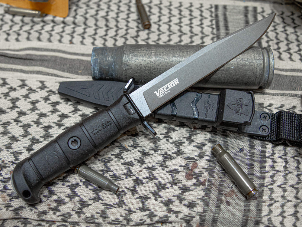 Тактический нож Vector Elmax (Cryo) TacWash Black - Kizlyar Supreme