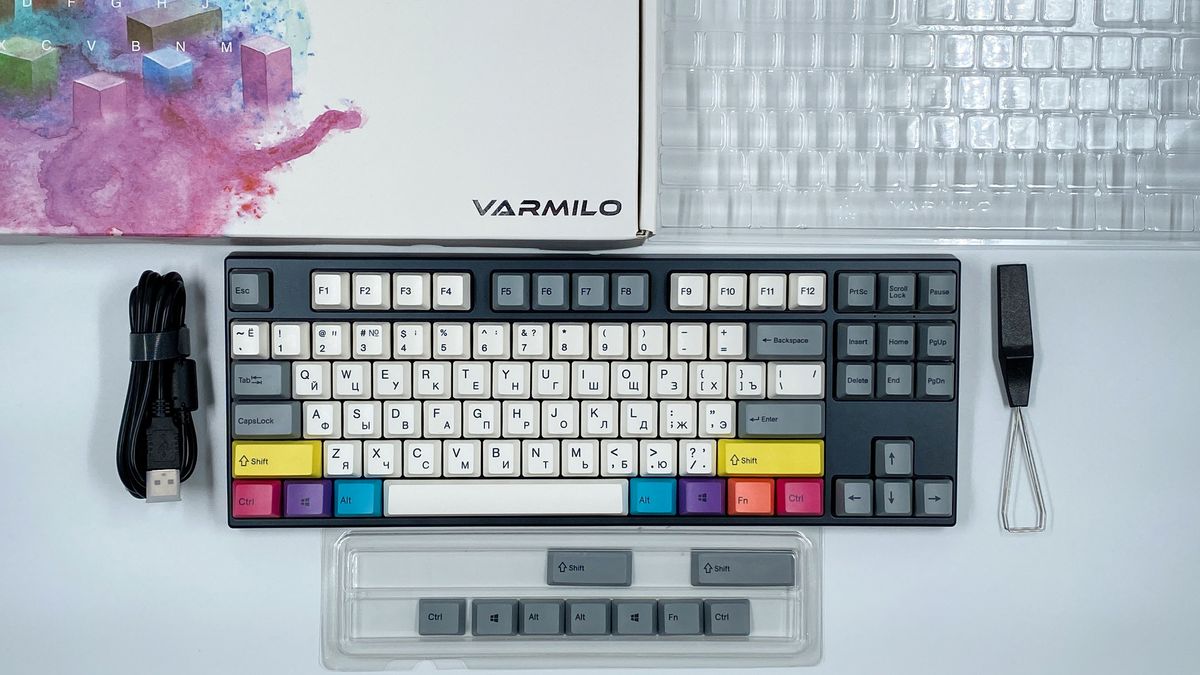 Varmilo Vintage Days CMYK VEA87 Cherry MX Red — купить на сайте ...