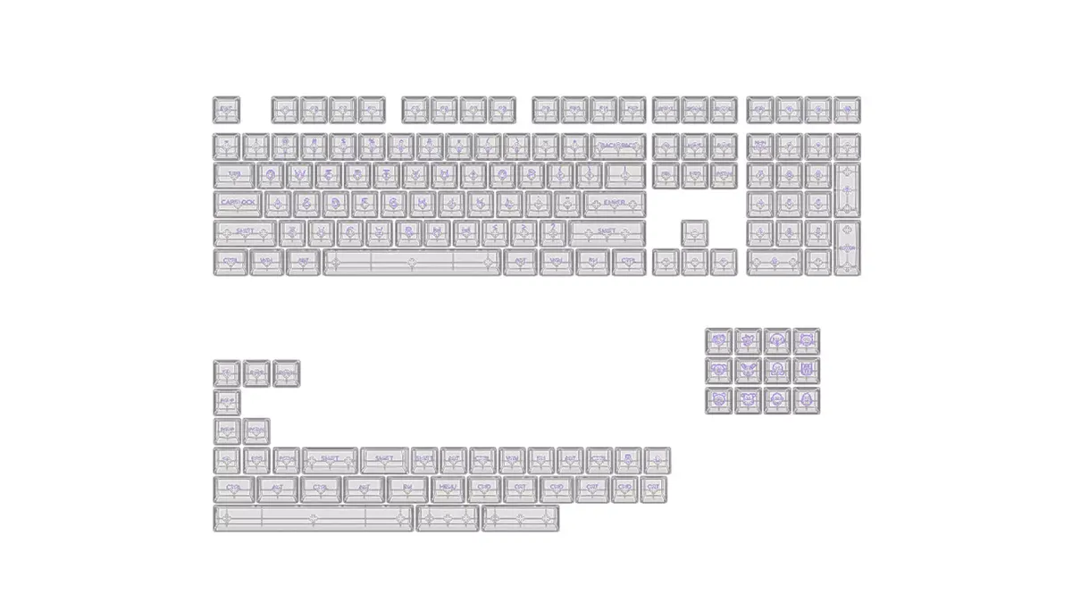 Набор клавиш Akko «Clear Purple» купить с доставкой | Geekboards