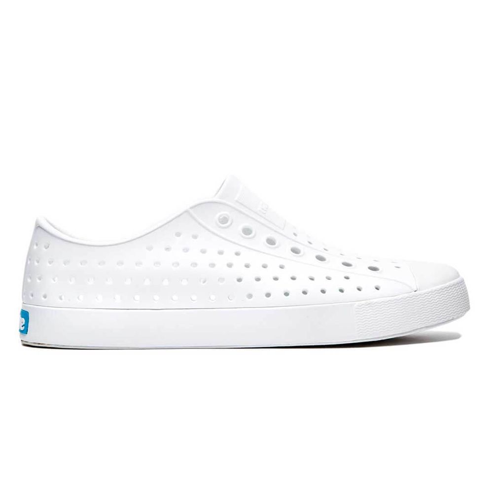 Резиновые кеды Native Jefferson Shell White / Shell White белые