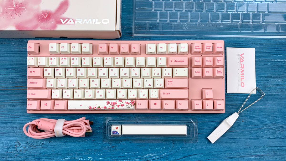 Varmilo Sakura R1 87 EC Rose V2 — купить на сайте профессиональных ...
