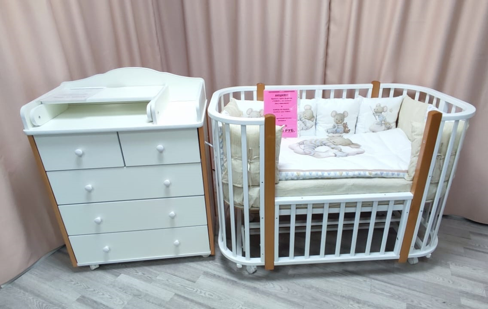 Кроватка Incanto Nuvola lux на маятнике в магазине incantobaby.ru