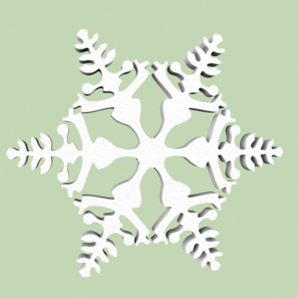 Снежинка из пенопласта С1-150.
