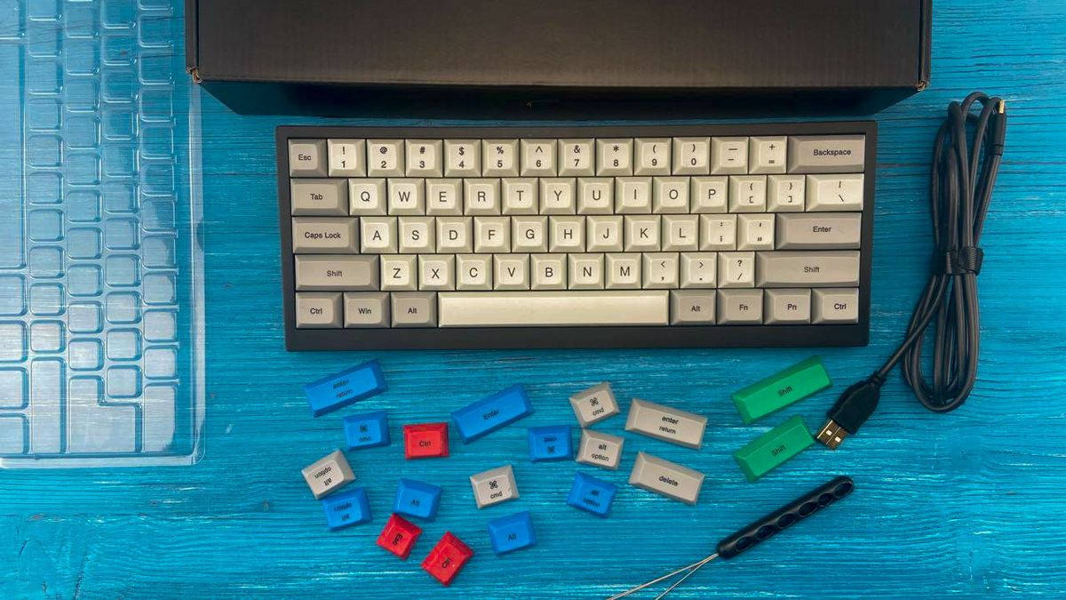 Vortex Tab 60 Cherry MX Silent Red — купить на сайте профессиональных клавиатур Geekboards